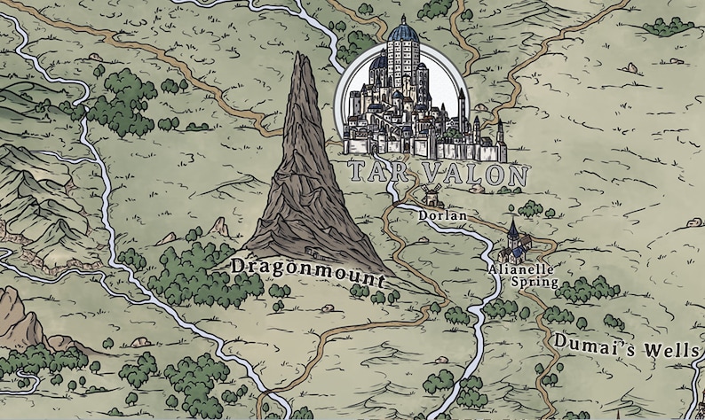 Rueda del Tiempo DESCARGA DIGITAL. Mapa a todo color de las - Etsy México