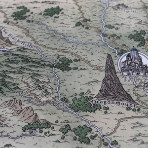 Wheel of Time US Standard Size Stunningly Detailed Map From Robert ...