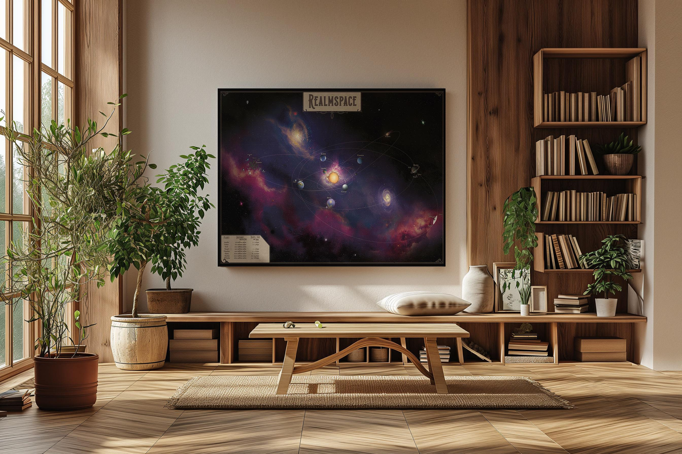 Realmspace Map: Full Color Dungeons and Dragons Art Print - Etsy