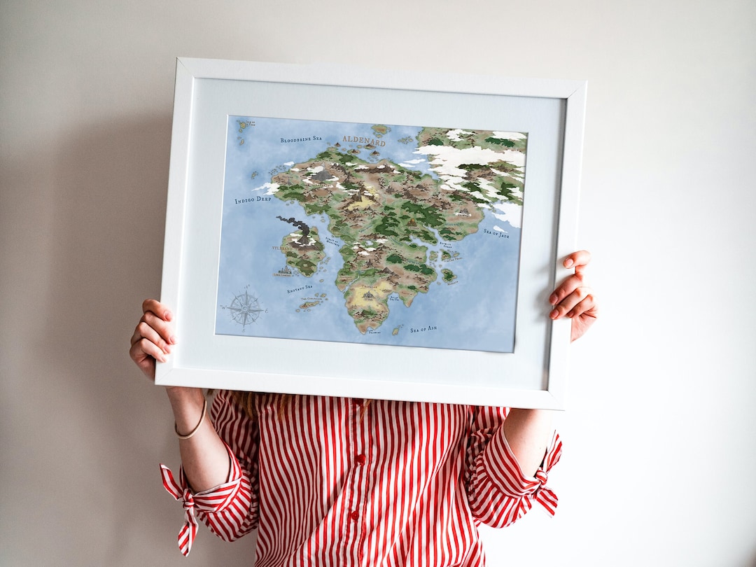 Eorzea Full Color Map From Final Fantasy XIV Online. DIGITAL DOWNLOAD ...