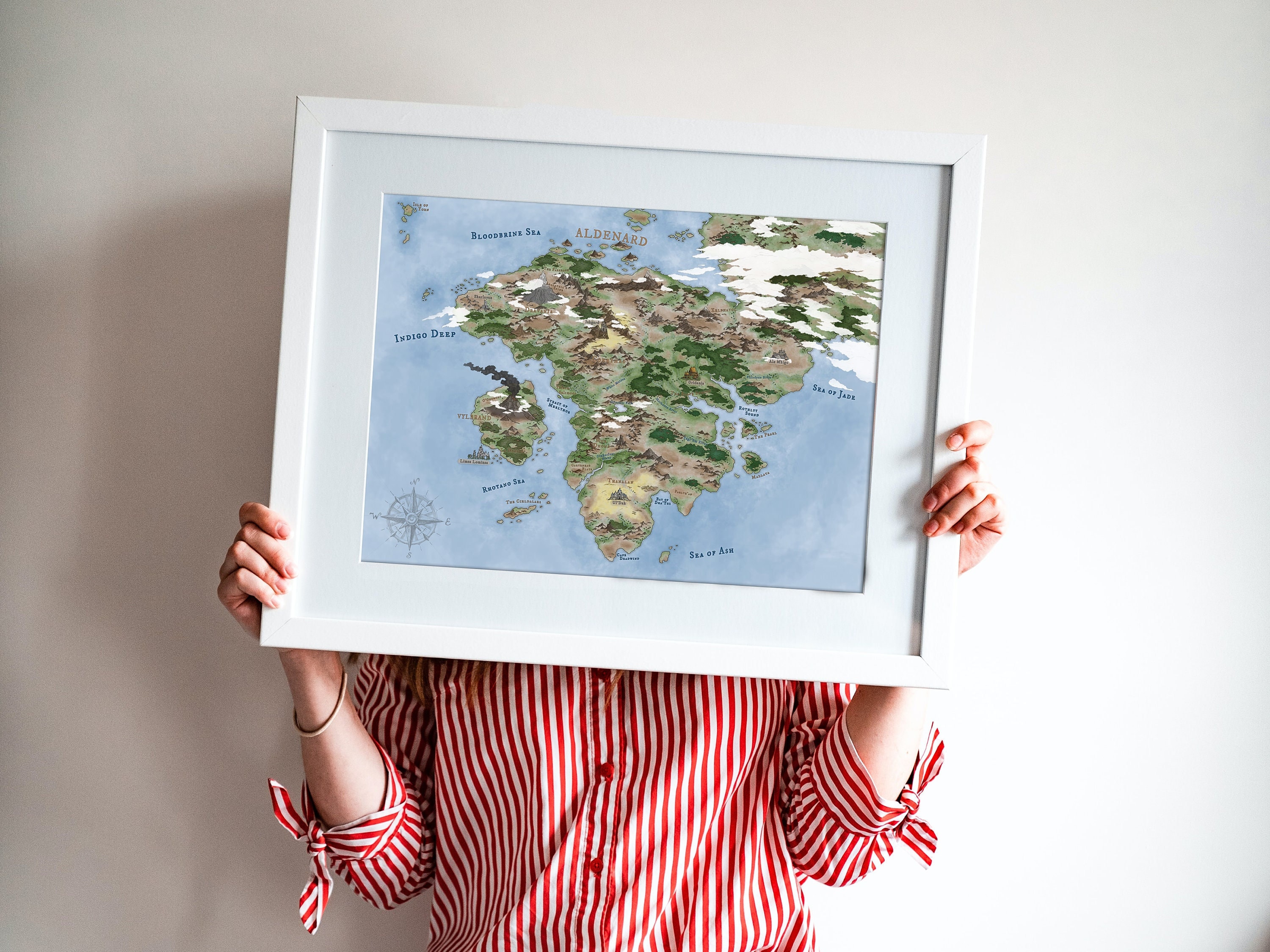 Eorzea Full Color Map From Final Fantasy XIV Online. DIGITAL DOWNLOAD - Etsy