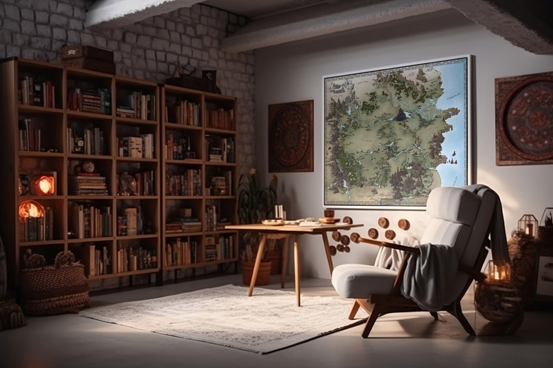 The Land Map Chronicles of Thomas Covenant High-quality Print for ...