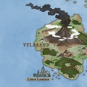 Eorzea Full Color Map From Final Fantasy XIV Online. DIGITAL DOWNLOAD ...