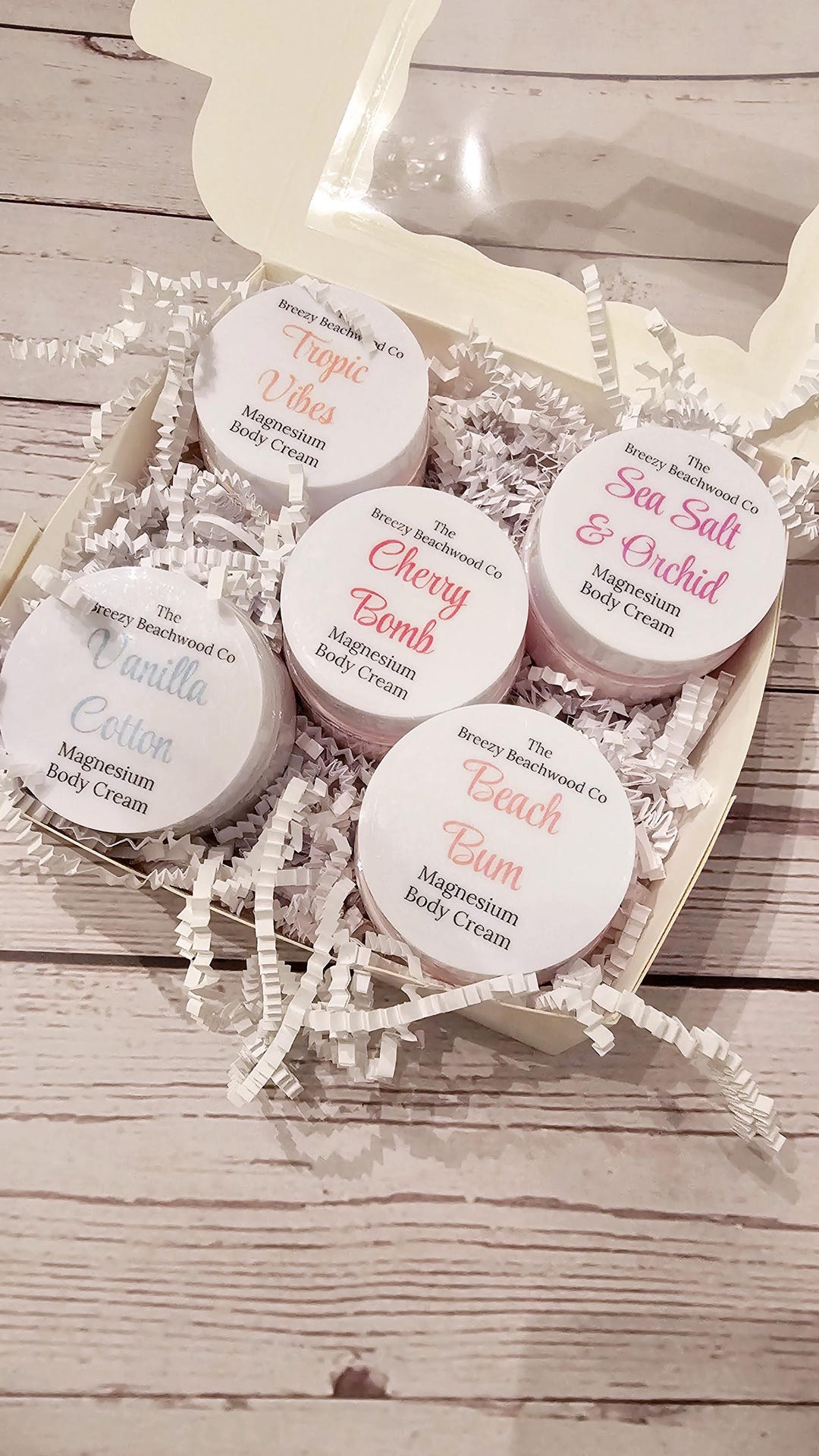 Magnesium Body Cream Sample Set: Assorted Scents, Small Gift - Etsy