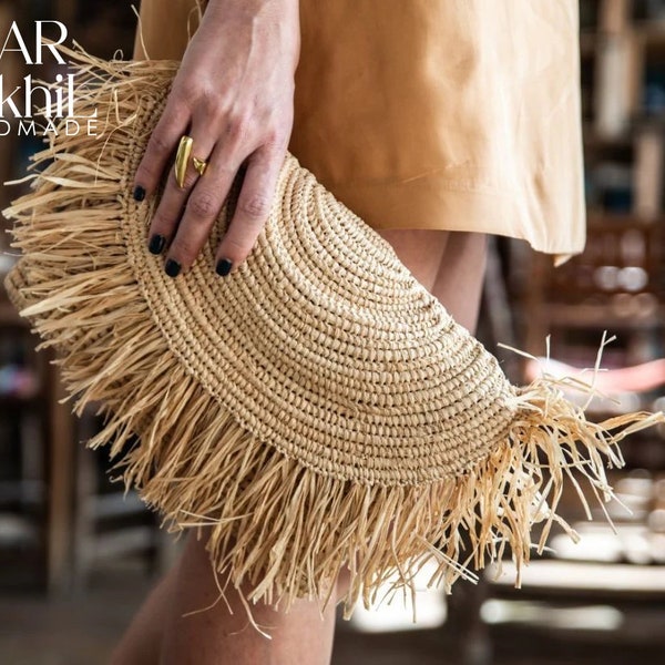 Raffia Clutch - Etsy