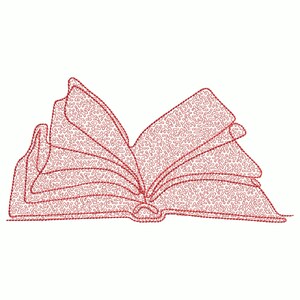 Book Embroidery Design | 4 Sizes | Instant Download | Machine ...
