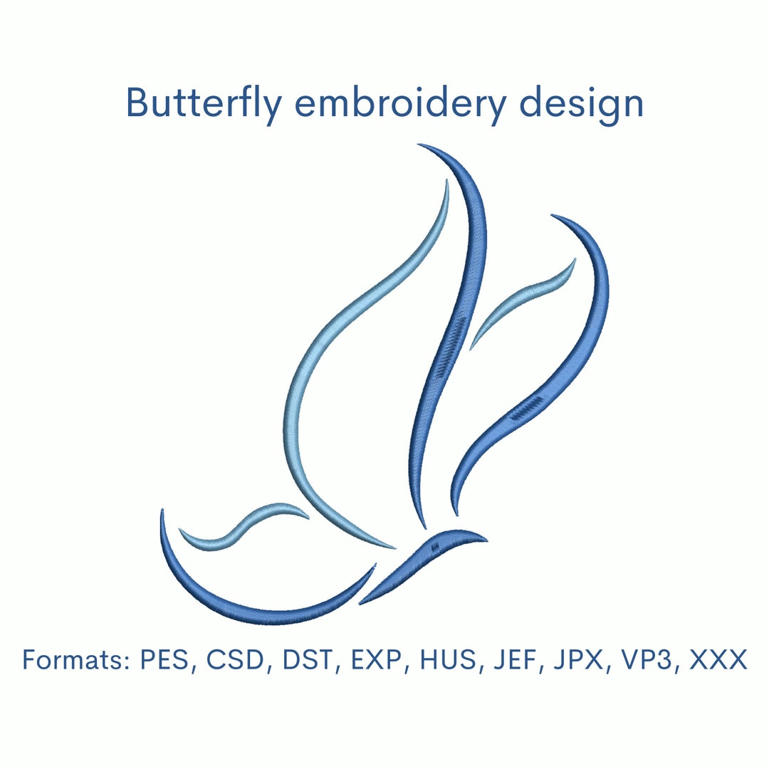 Butterfly Embroidery Design – 5 Sizes, Instant Download - Etsy