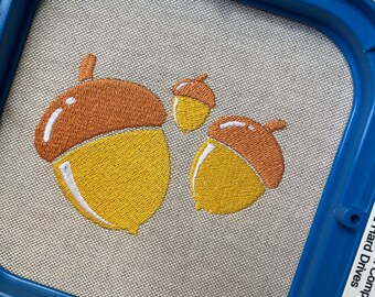 Mini Acorn Pair Machine Embroidery Design-instant DOWNLOAD - Etsy