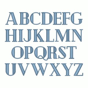 Colorful Serif Embroidery Font: Monogram Alphabet (BX Files - Digital ...