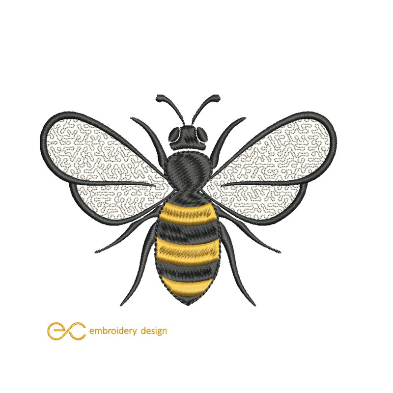 Bee Embroidery - Etsy