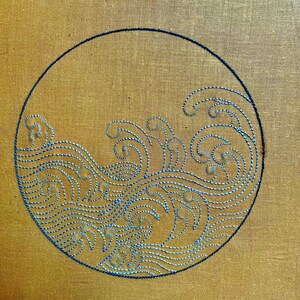Wave Machine Embroidery Design, 4 Sizes, Instant Download - Etsy