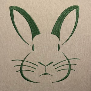 Rabbit Embroidery Design, Bunny Machine Embroidery Designs, 5 Sizes ...