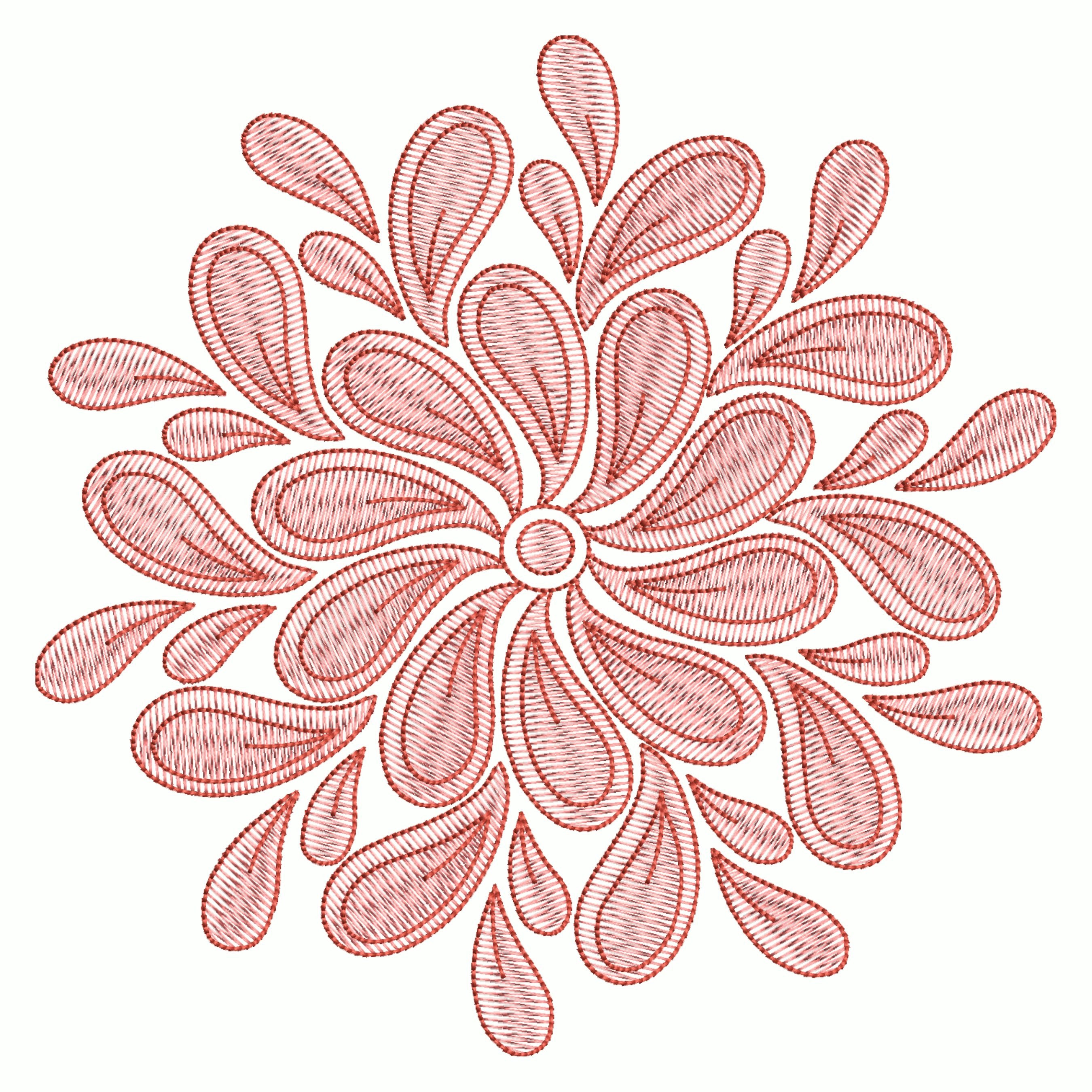 Mandala Machine Embroidery Design 3 Sizes Instant Download. - Etsy