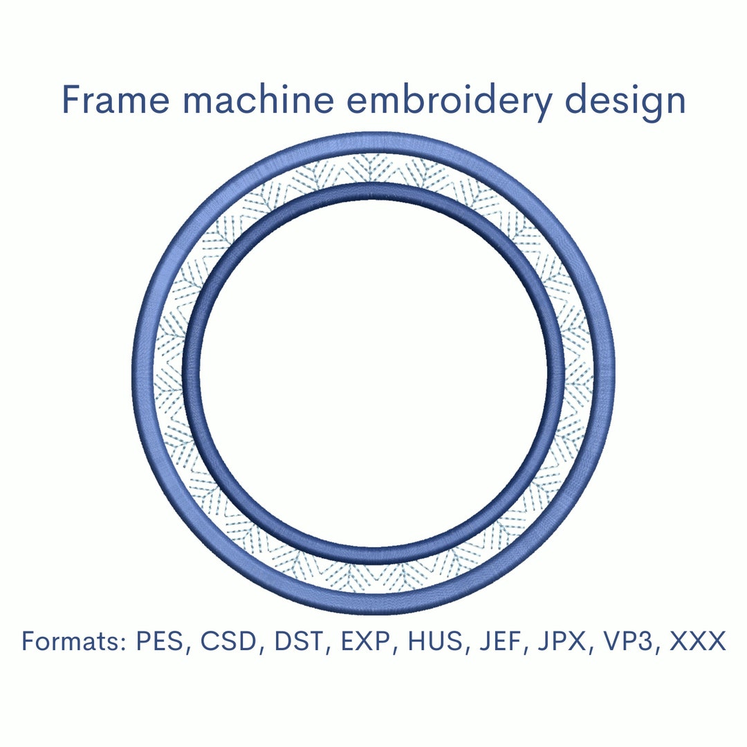 Frame Embroidery Design, 4 Sizes, Instant Download - Etsy