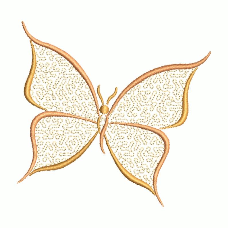 Butterfly Embroidery Design, 5 Sizes, Instant Download - Etsy