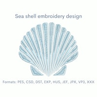 Beach Embroidery Design, Summer Machine Embroidery, Holiday File ...