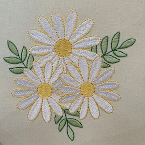 Daisy Flower Embroidery Design, Flower Machine Embroidery Designs, 5 ...