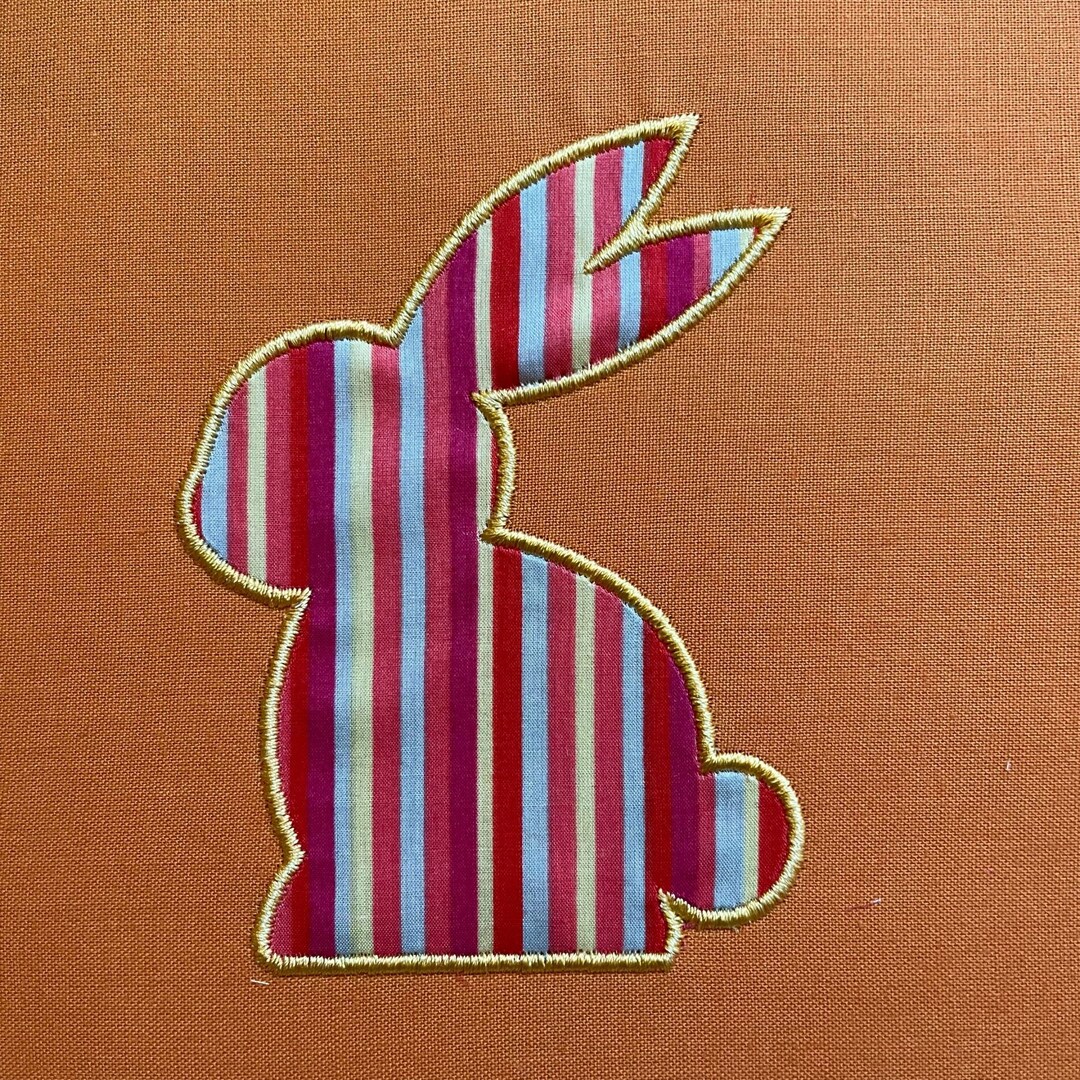 Easter Bunny Embroidery Design, Bunny Applique Embroidery Designs, 3 ...