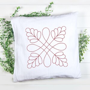 Floral Square Machine Embroidery Design: 12 Sizes (instant Download) - Etsy