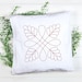 Floral Square Machine Embroidery Design: 12 Sizes (instant Download) - Etsy