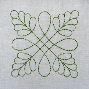 Floral Square Machine Embroidery Design: 12 Sizes (instant Download) - Etsy