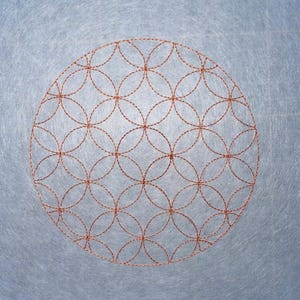 Flower of Life Embroidery Design: Geometric Circle Quilt Pattern ...