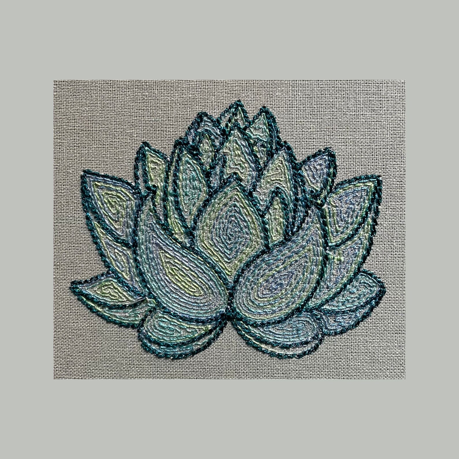 Lotus Embroidery Design, 6 Sizes, Flower Machine Embroidery Designs ...