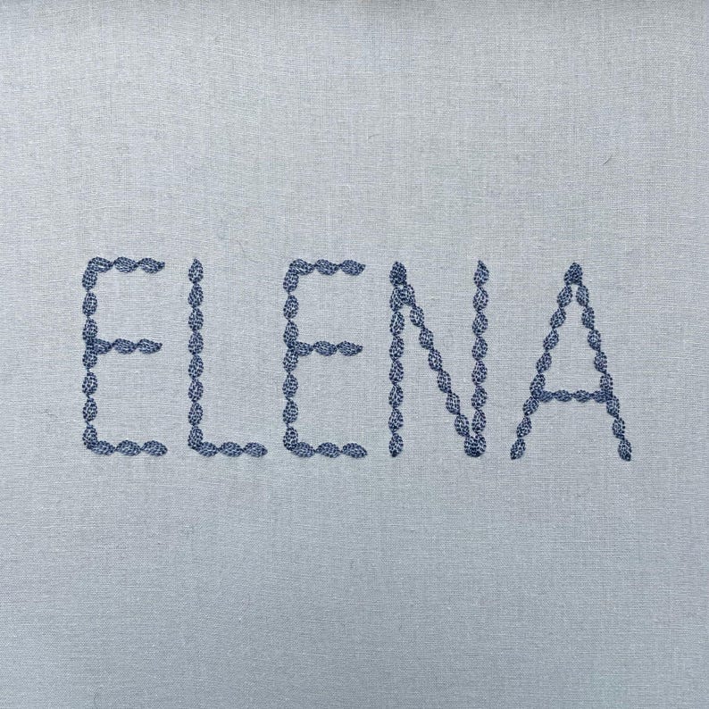 Machine Embroidery Alphabet Font: Uppercase Letters (5cm, 7cm) (instant ...