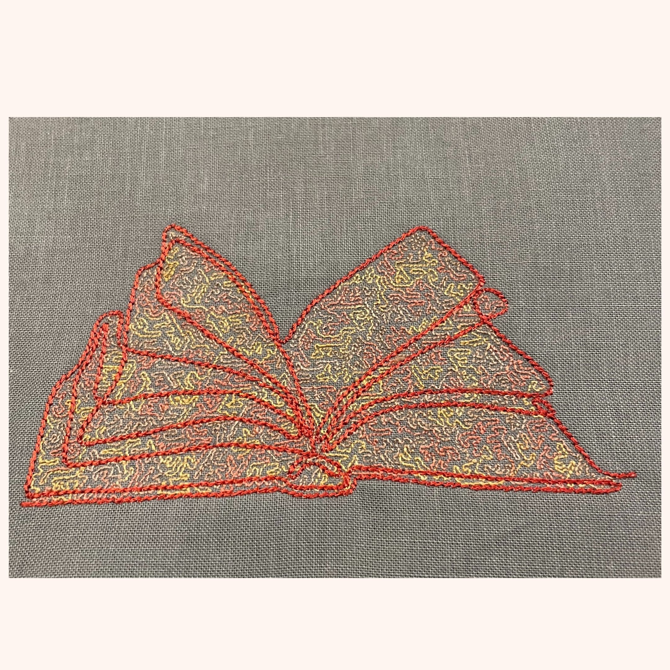 Book Embroidery Design 4 Sizes Instant Download. - Etsy