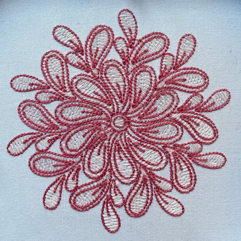 Mandala Machine Embroidery Design 3 Sizes Instant Download. - Etsy