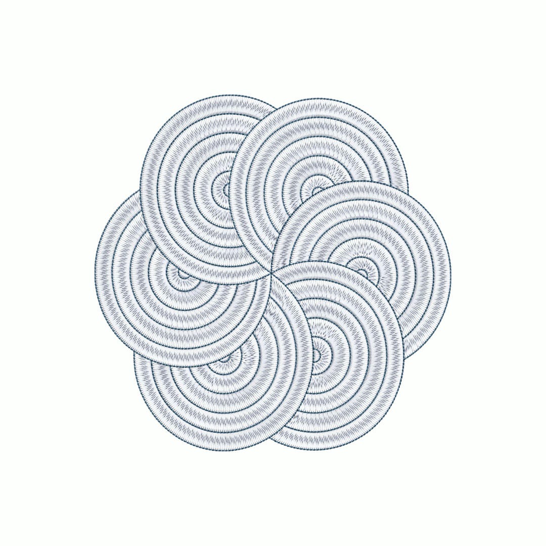Circle Machine Embroidery Design: 6 Sizes (instant Download) - Etsy