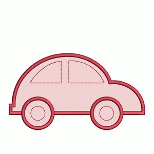 Car Applique Embroidery Design, Car Machine Embroidery Designs, 6 Sizes ...