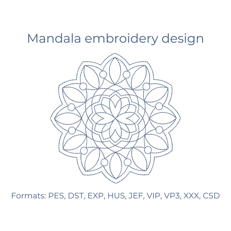 Mandala Embroidery - Etsy