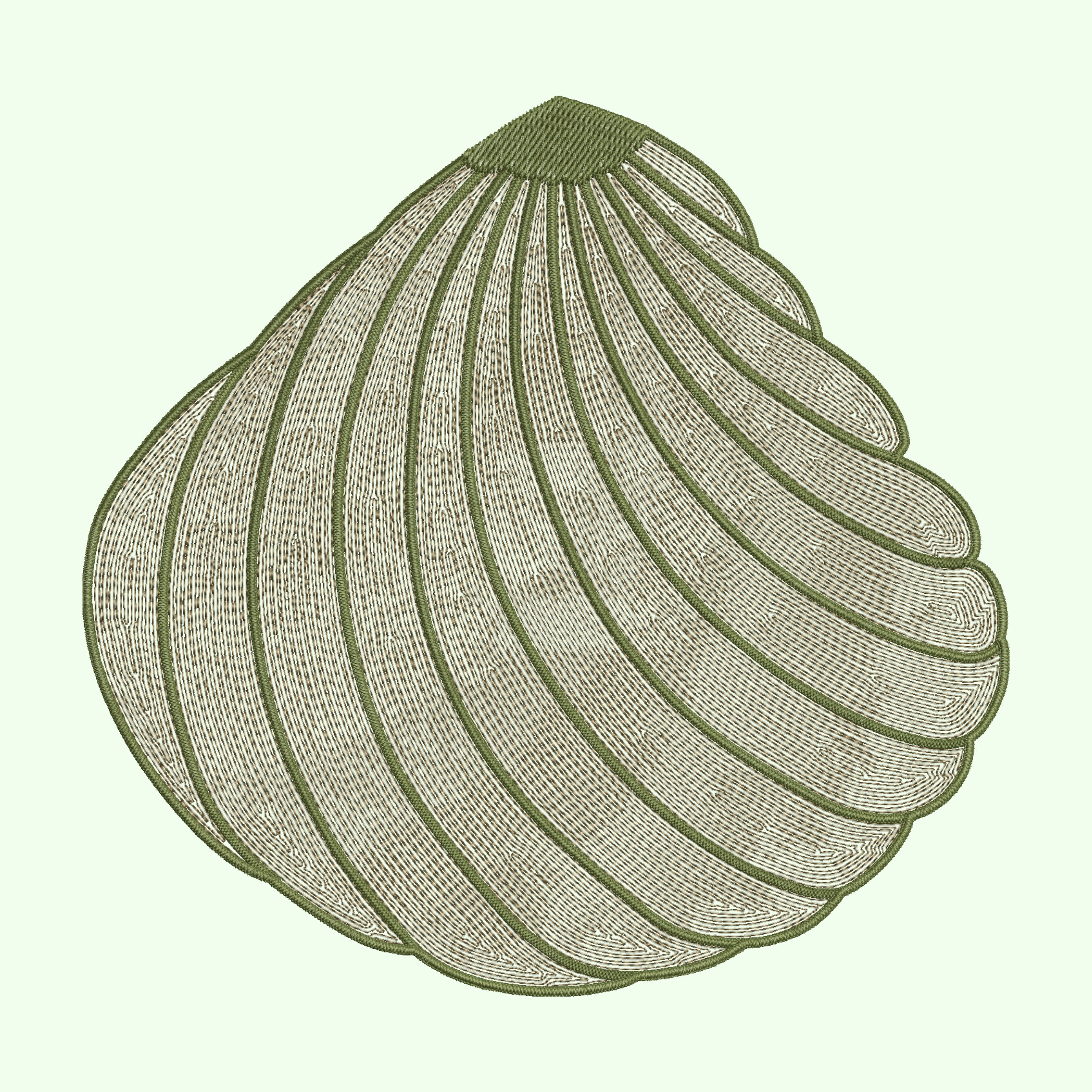Shell Embroidery Design, 6 Sizes, Instant Download - Etsy