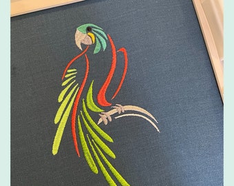 Parrot Embroidery - Etsy