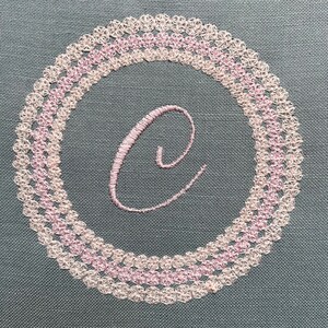 Circle Monogram Machine Embroidery Font, Alphabet Embroidery Designs, 4 ...