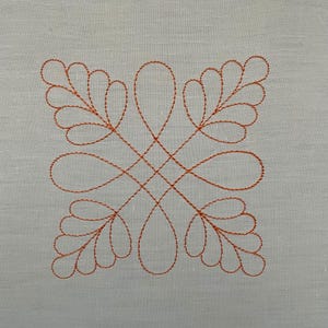 Floral Square Machine Embroidery Design: 12 Sizes (instant Download) - Etsy