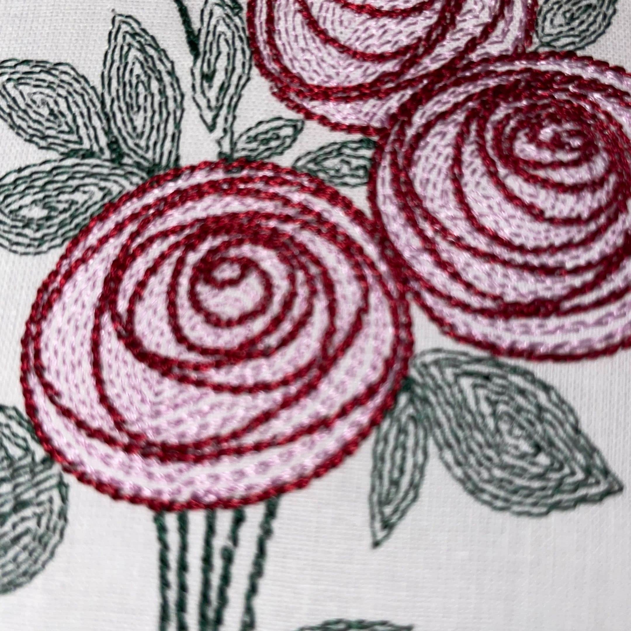 Rose Machine Embroidery Design, Flower and Floral File, 5 Sizes ...