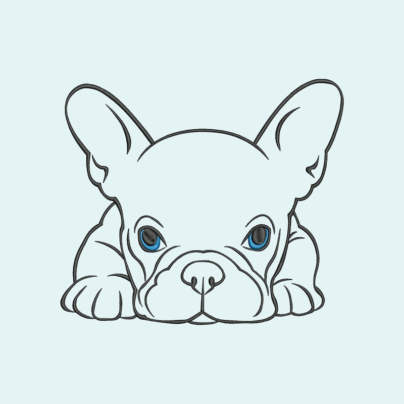 Black French Bulldog Patch - Etsy Norway