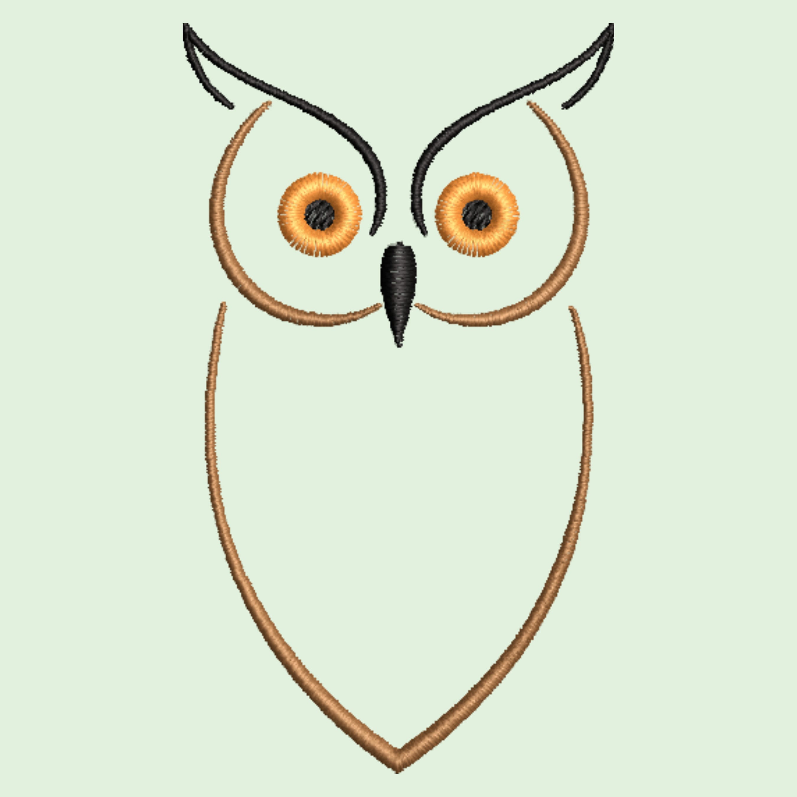 Owl Embroidery Design, 6 Sizes, Instant Download - Etsy