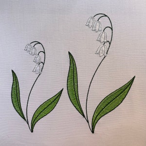 Lily of the Valley Embroidery Design, Flower Machine Embroidery Designs, 5 Sizes, Instant ...