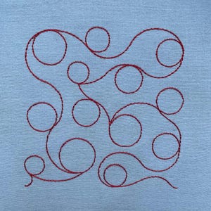 Swirly Circle Embroidery Design - Machine Embroidery Quilt Block ...