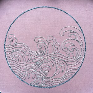 Wave Machine Embroidery Design, 4 Sizes, Instant Download - Etsy