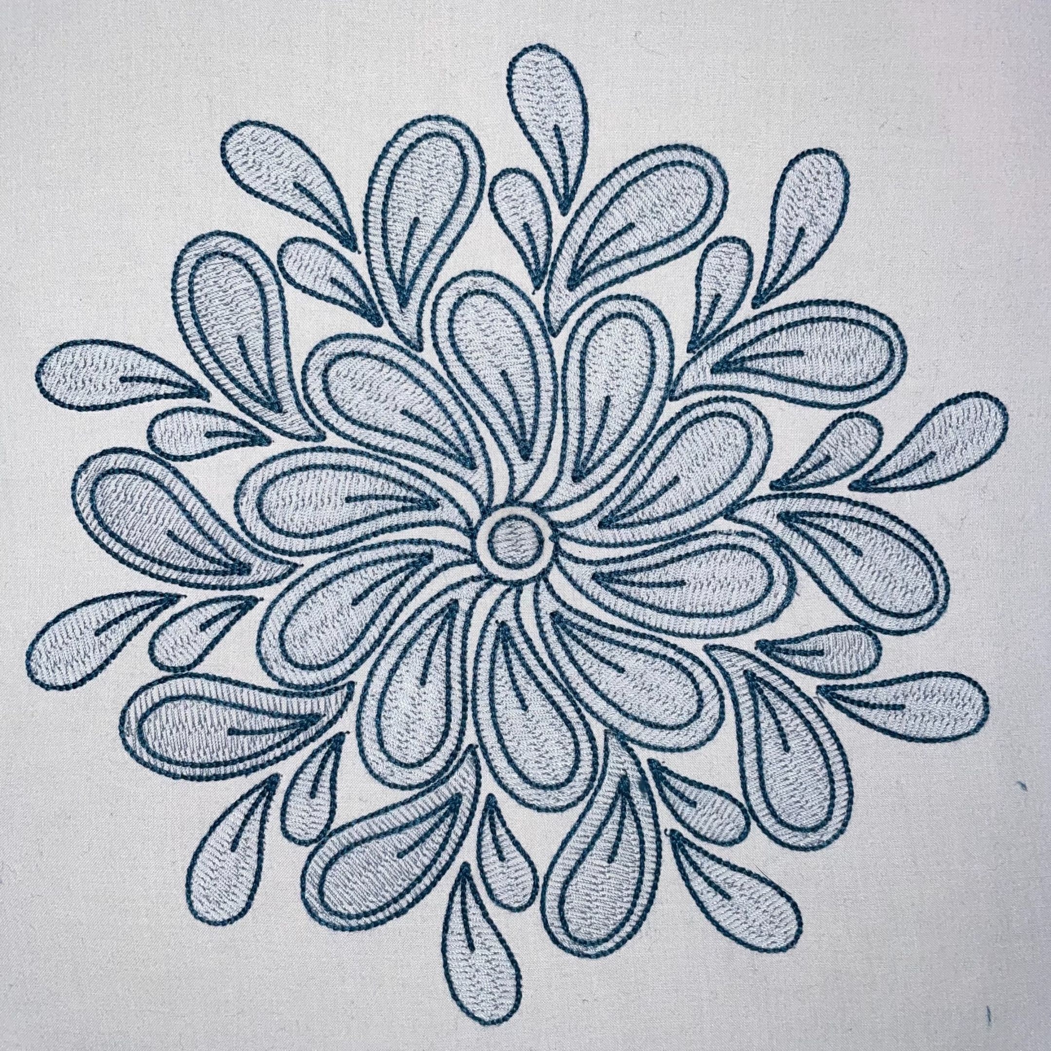 Mandala Machine Embroidery Design 3 Sizes Instant Download. - Etsy