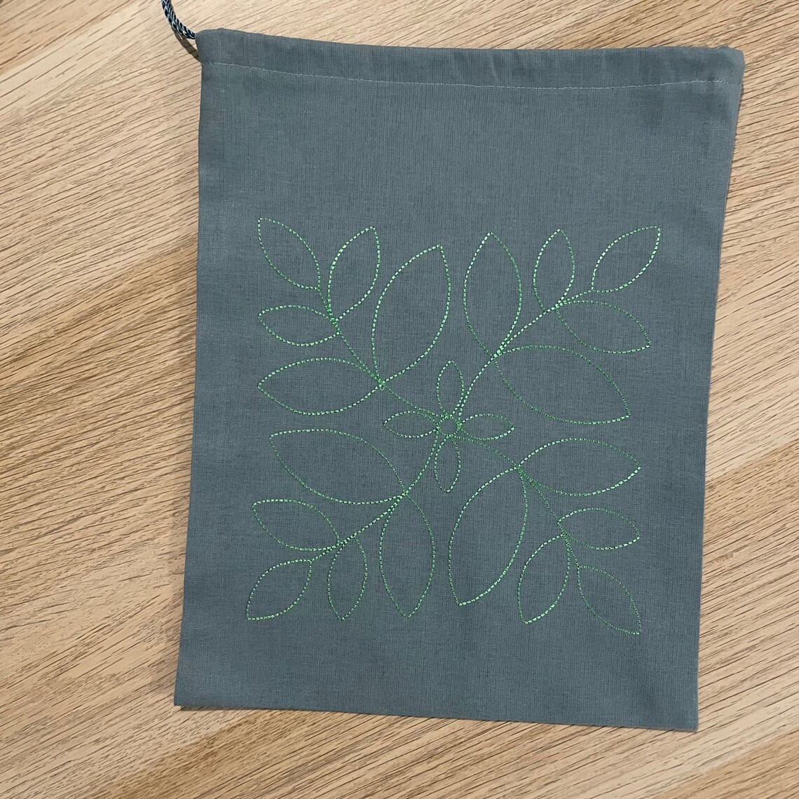 Square Block Machine Embroidery Design, 10 Sizes, Leaves Embroidery ...