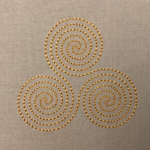 Triple Spiral Embroidery Design - Celtic Triskelion Machine Embroidery ...