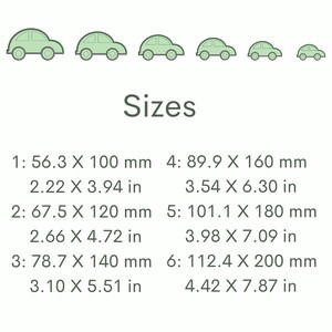 Car Applique Embroidery Design: 6 Sizes (digital Download) - Etsy