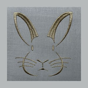 Rabbit Embroidery Design, Bunny Machine Embroidery Designs, 5 Sizes ...