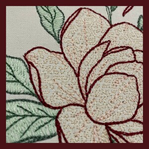 Magnolia Embroidery Design, 5 Sizes, Flower Machine Embroidery Designs, Instant Download. - Etsy