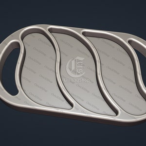 Oval Serving Tray 3 - 3D STL File and Vector Files (dxf, Svg, Eps, Pdf ...